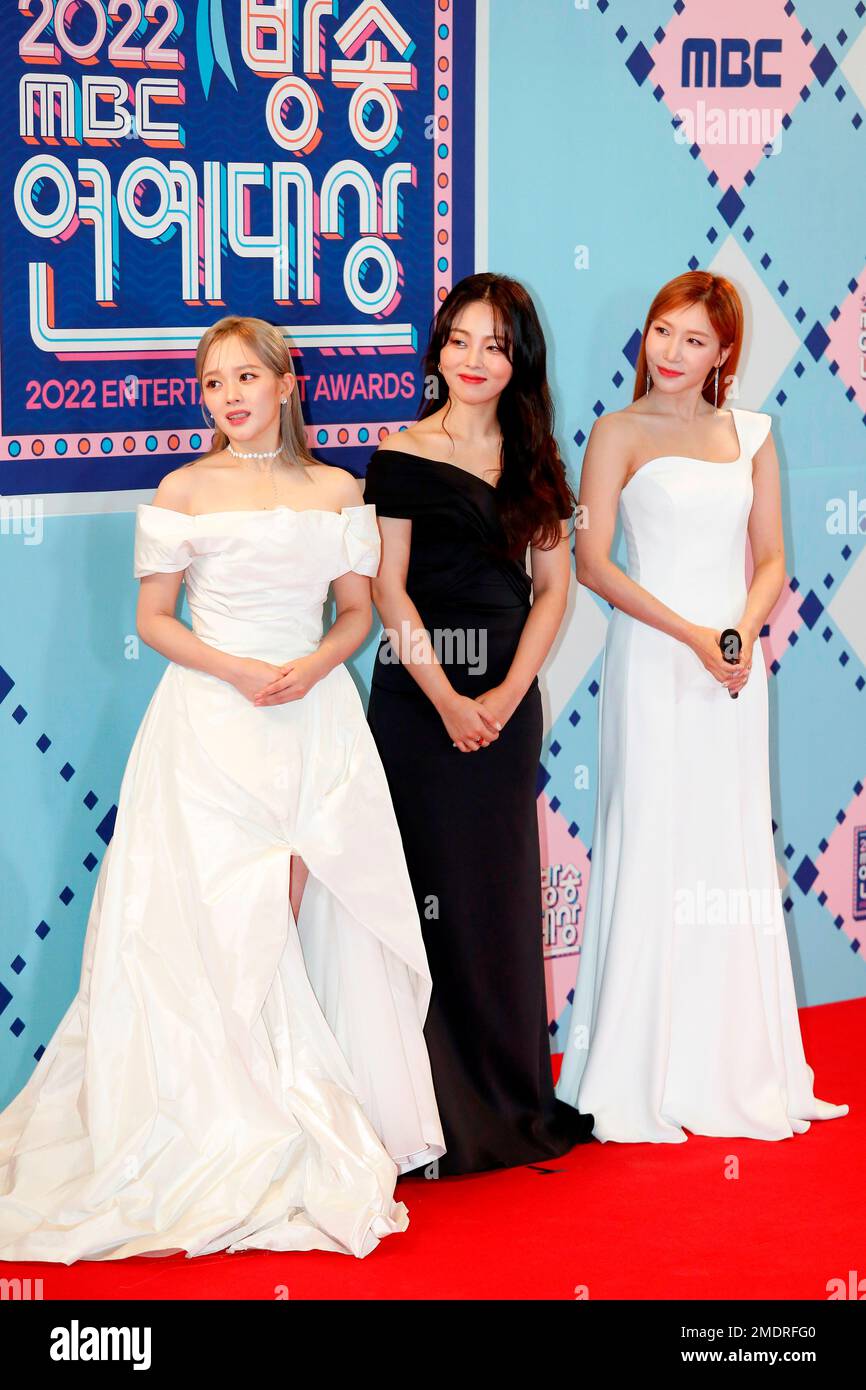 Jung Zi-So, HYNN and So-Yeon (Gaya-G), Dec 29, 2022 : (L-R) Singers ...