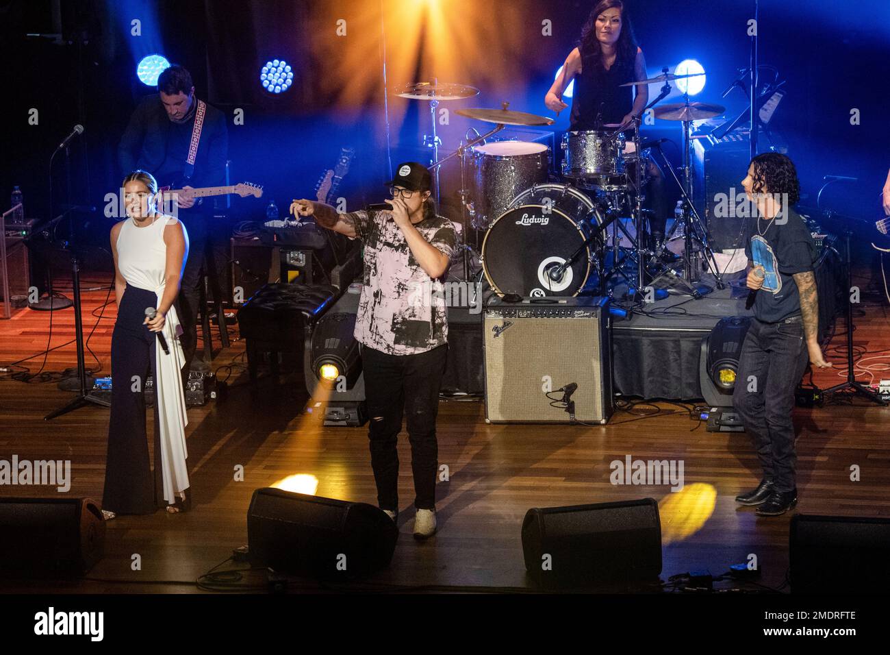 Lauren Alaina, from left, Hardy, and Devin Dawson perform at the 14th ...