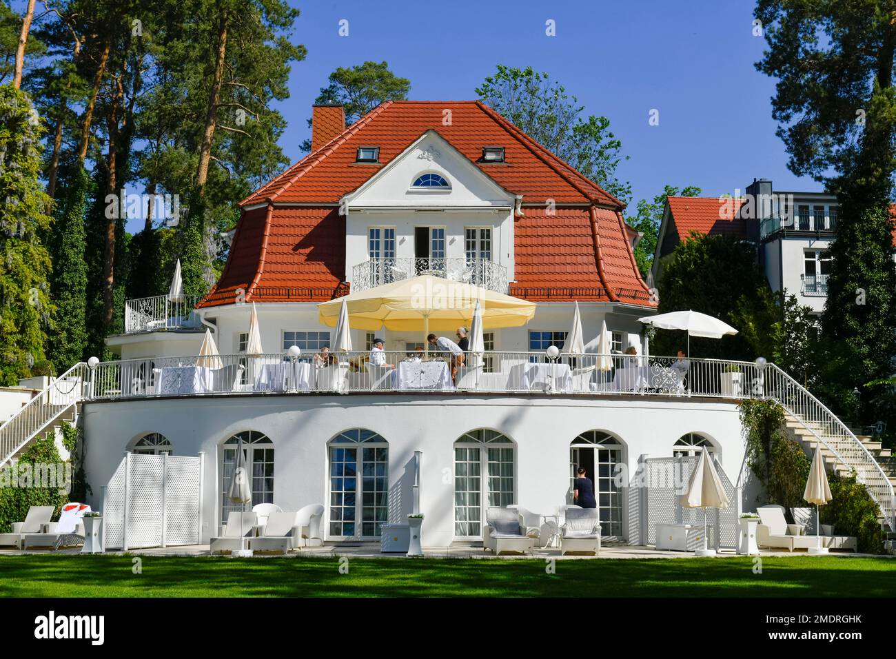 Villa Contessa, Seestrasse, Bad Saarow, Brandenburg, Germany Stock ...