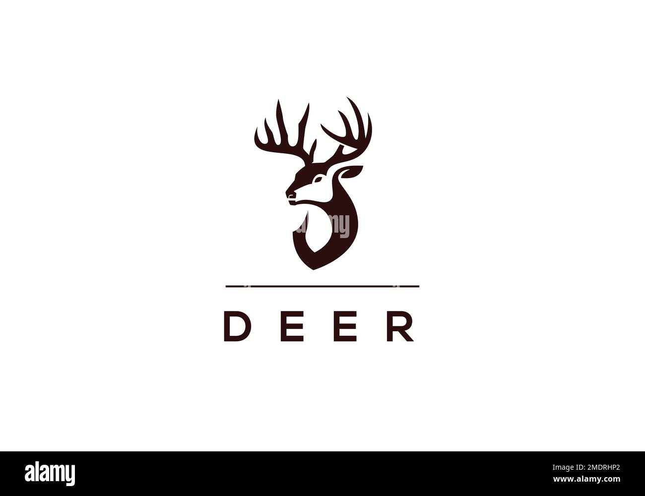 this is deer logo design Stock Vector Image & Art - Alamy