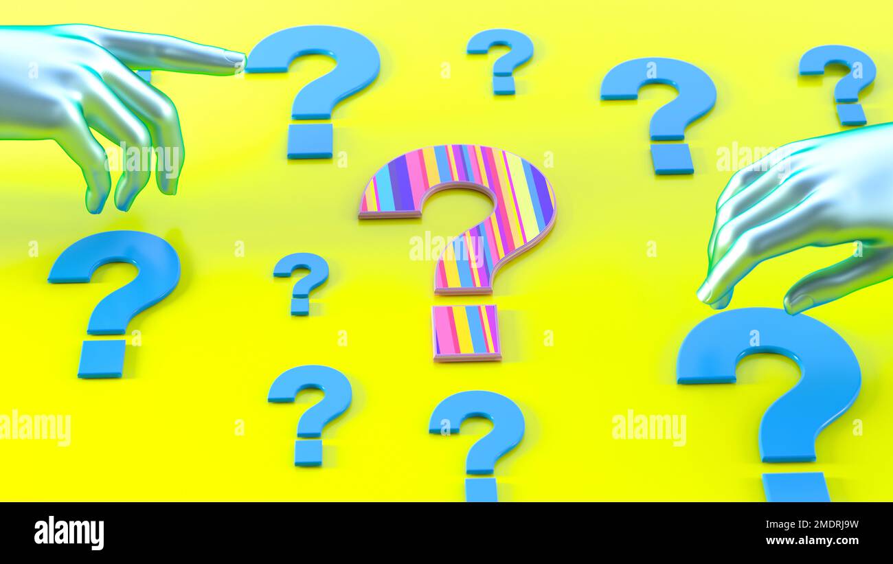Question mark and confusion Stock Photo - Alamy