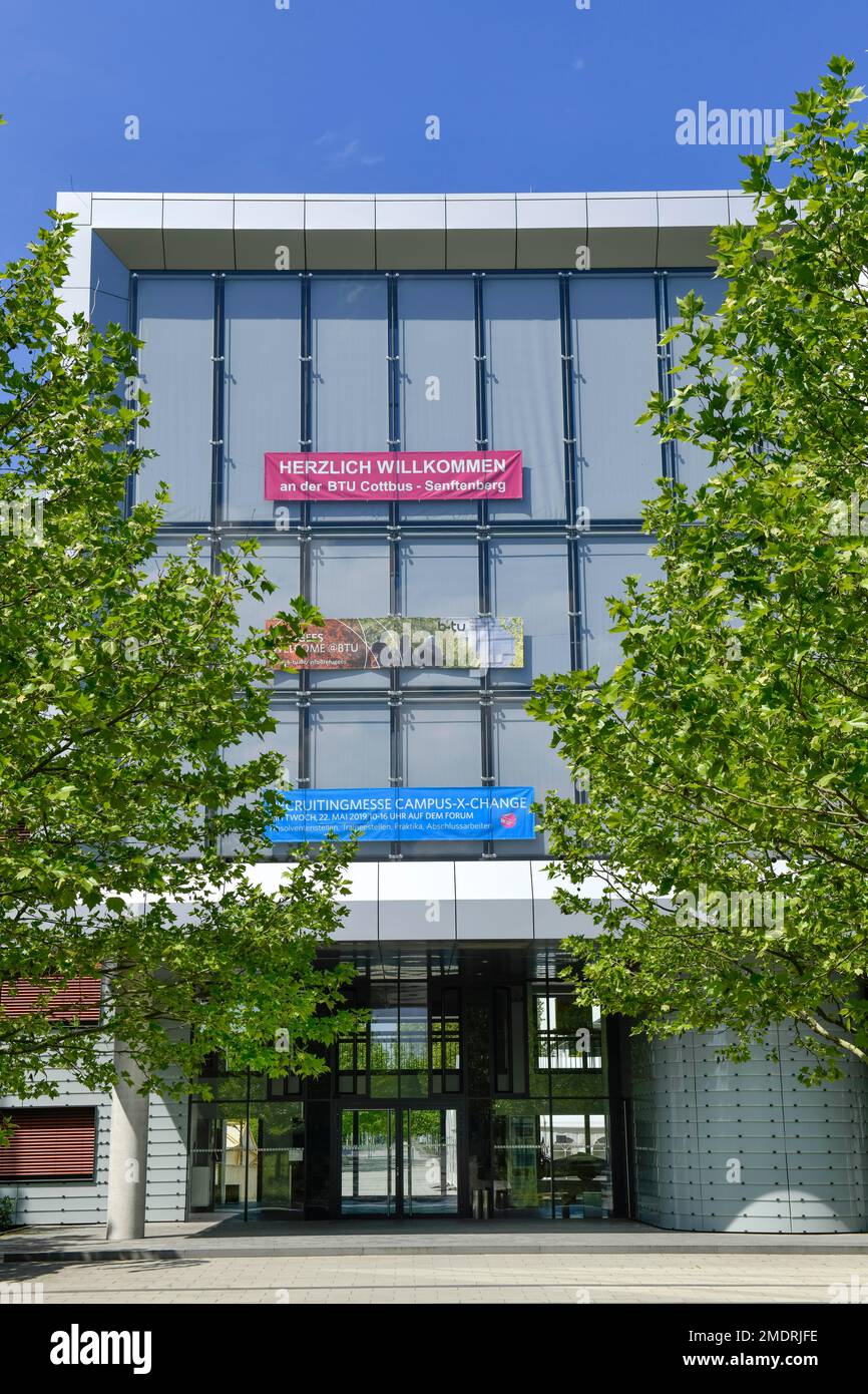 Main building, BTU Brandenburg University of Technology Cottbus ...