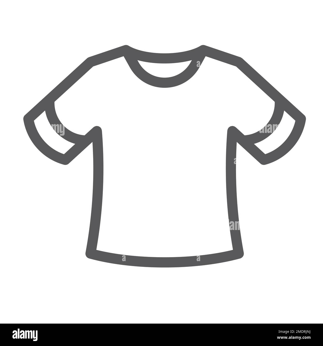 T-shirt line icon, clothing and fashion, shirt sign, vector graphics, a ...