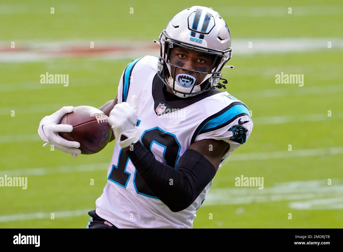 FILE - In this Nov. 8, 2020, file photo, Carolina Panthers wide ...