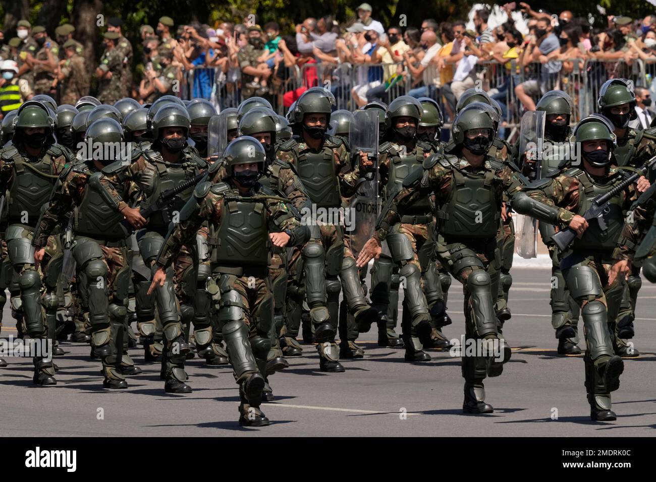 Army soldiers march in a military parade on Soldier Day at the Army ...