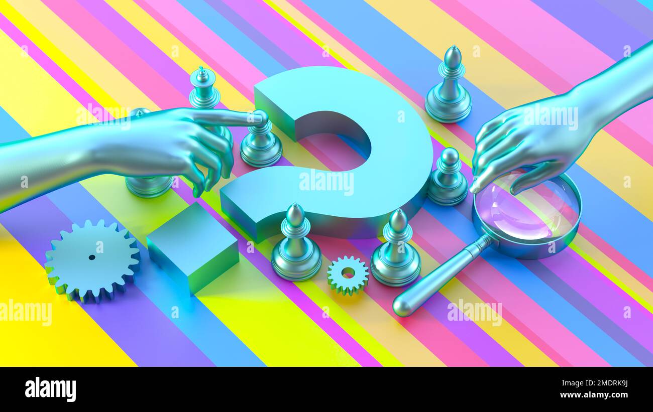 Question mark and confusion Stock Photo - Alamy