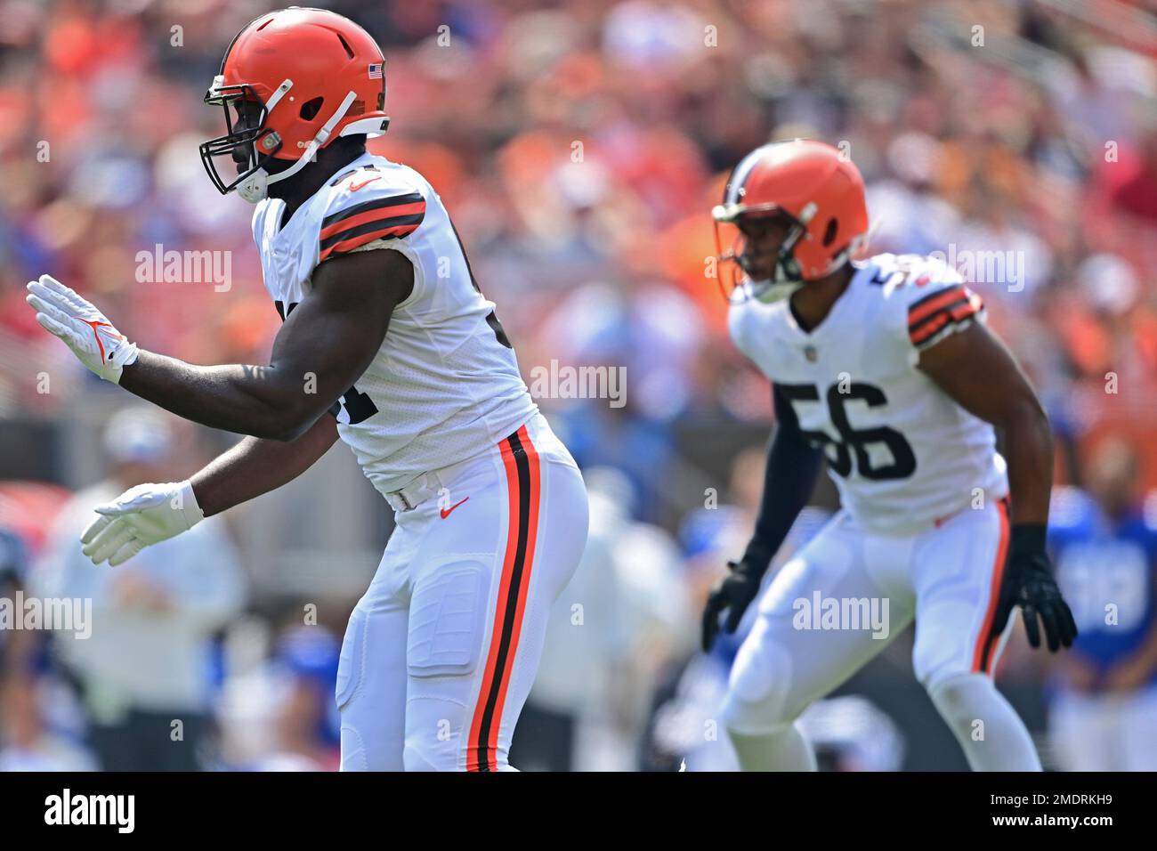 Cleveland Browns defensive end Joe Jackson in action during the first ...
