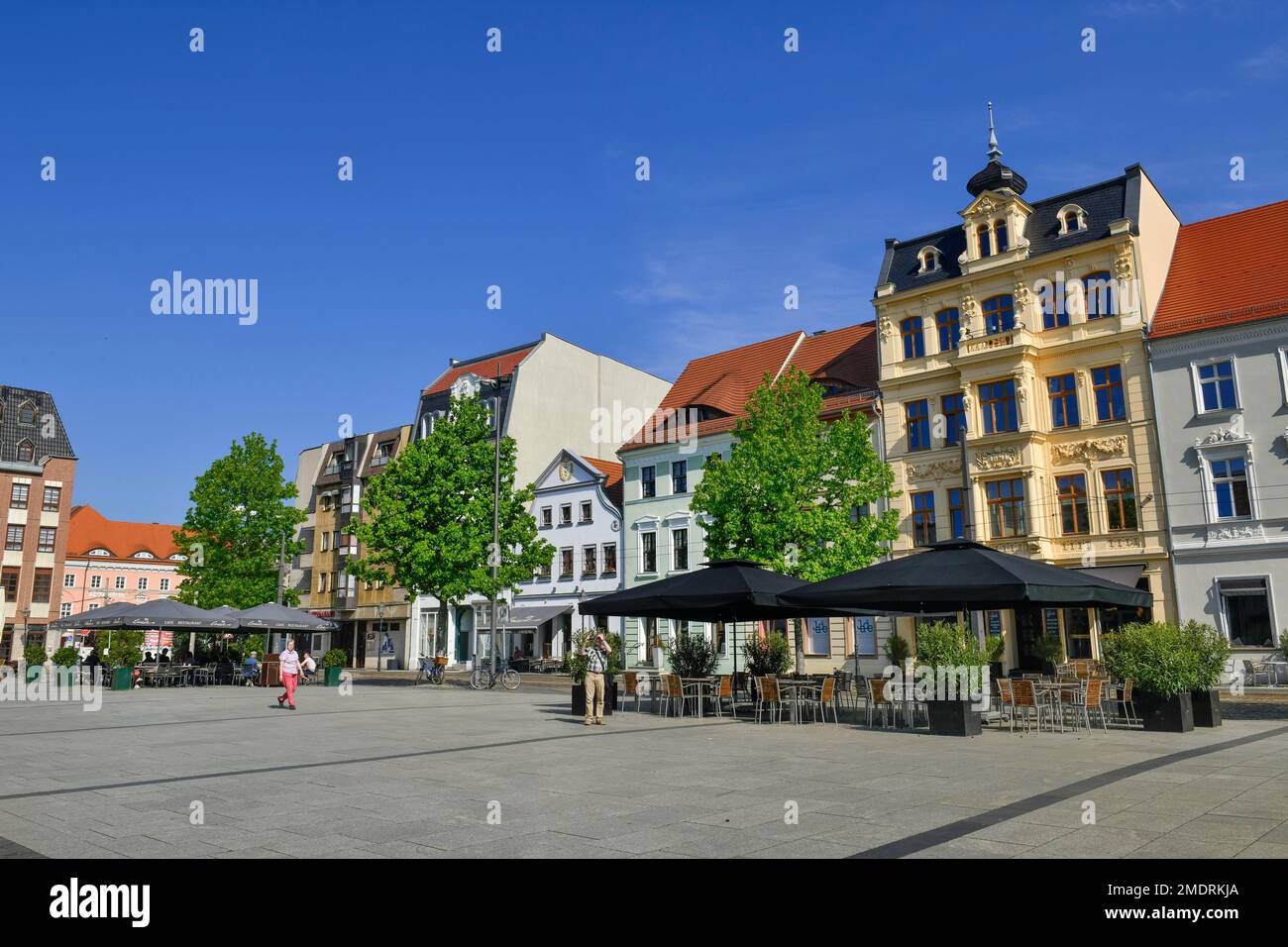 Old buildings, Altmarkt, Marktstrasse, Cottbus, Brandenburg, Germany ...