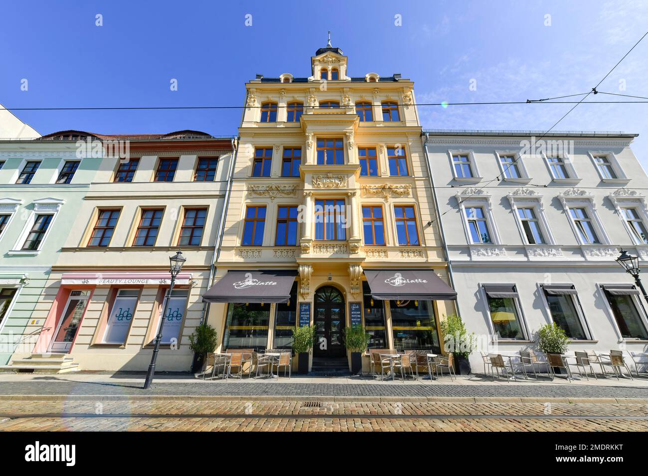 Old buildings, Altmarkt, Marktstrasse, Cottbus, Brandenburg, Germany ...
