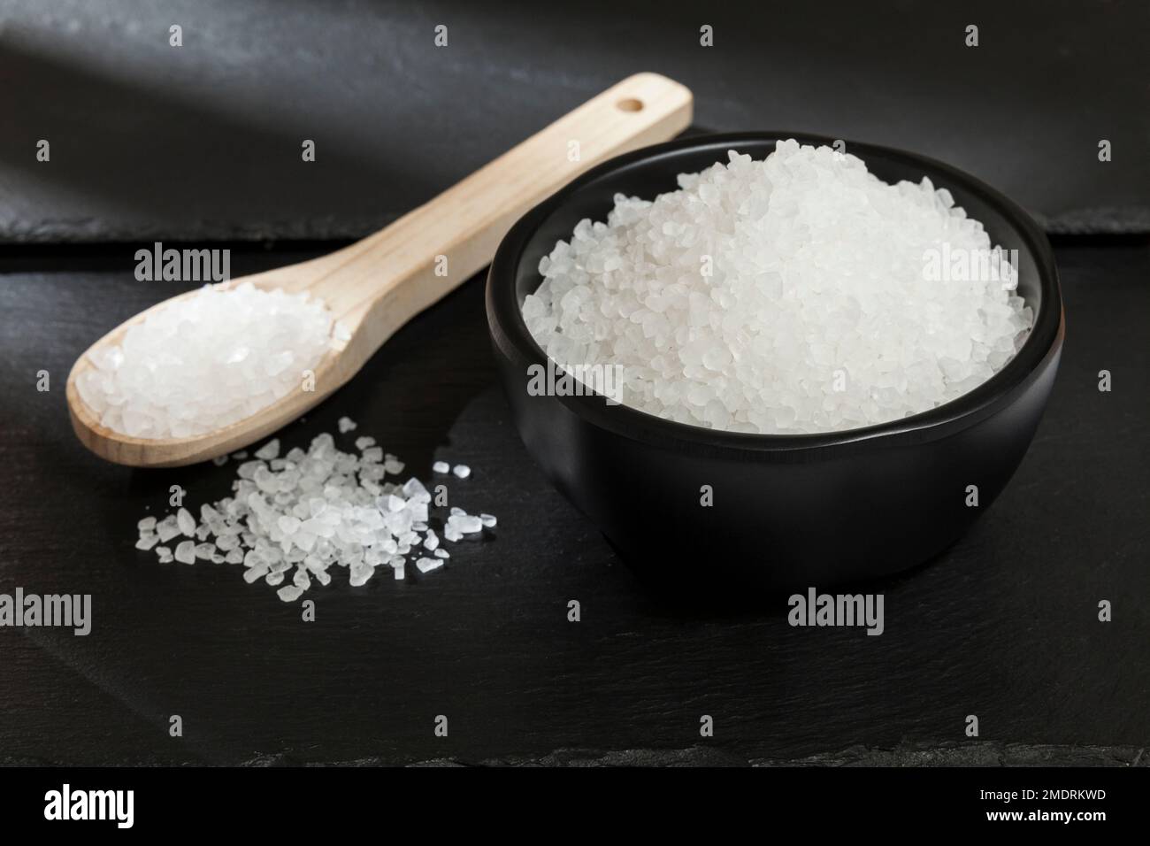 Salt - Crystals of sea salt of natural origin Stock Photo - Alamy