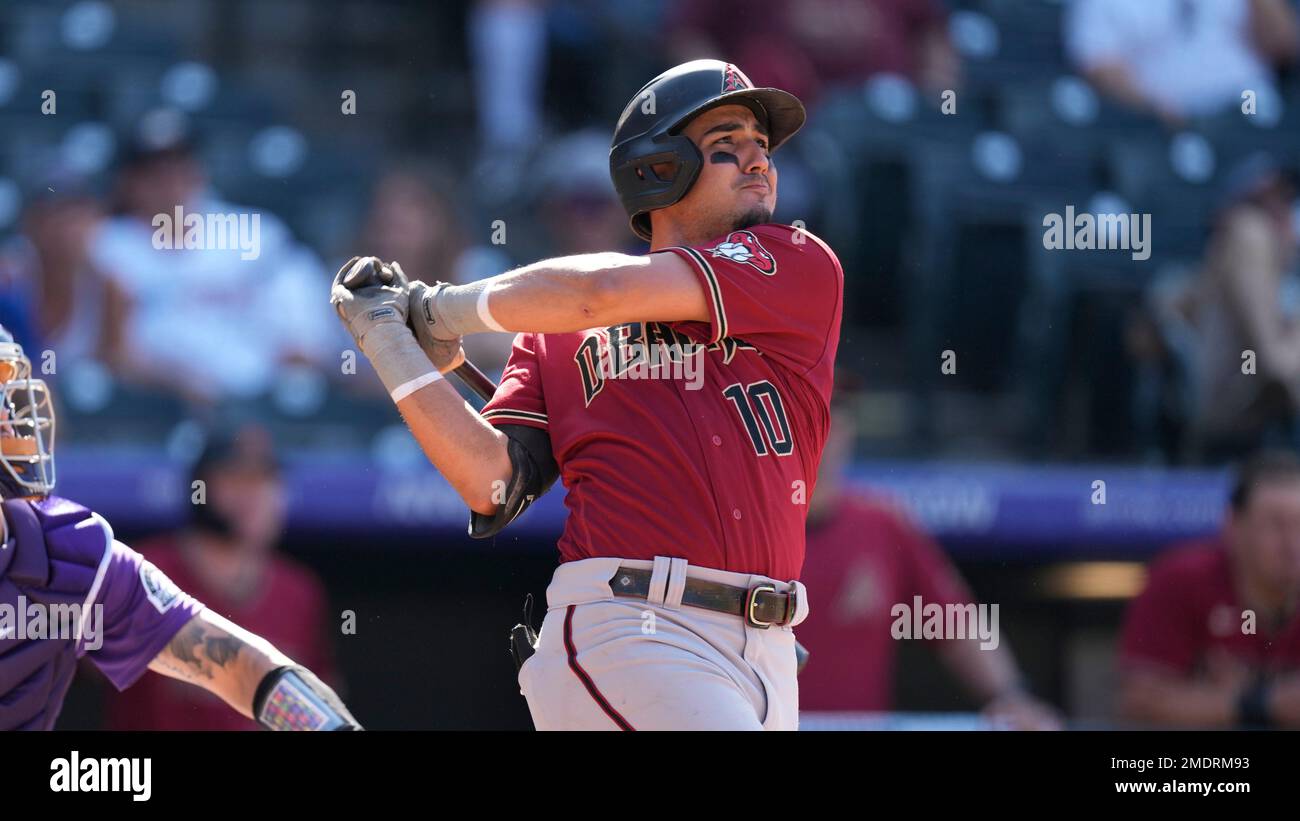 Arizona Diamondbacks third baseman Josh Rojas (10) in the eighth inning ...