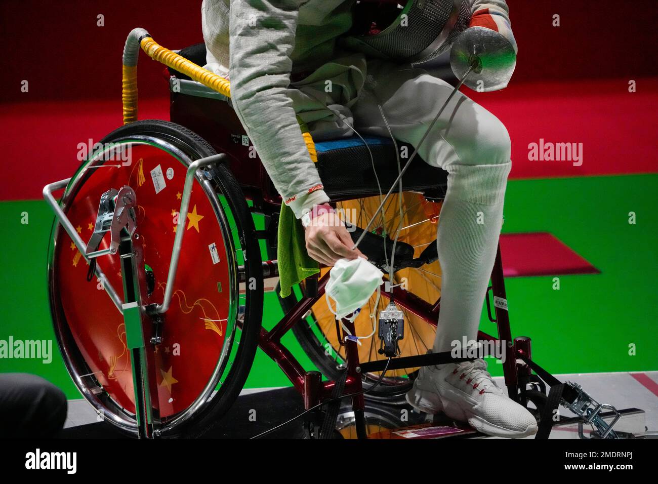 China's Li Hao prepares to compete Canada's Ryan Roussel in men's saber ...