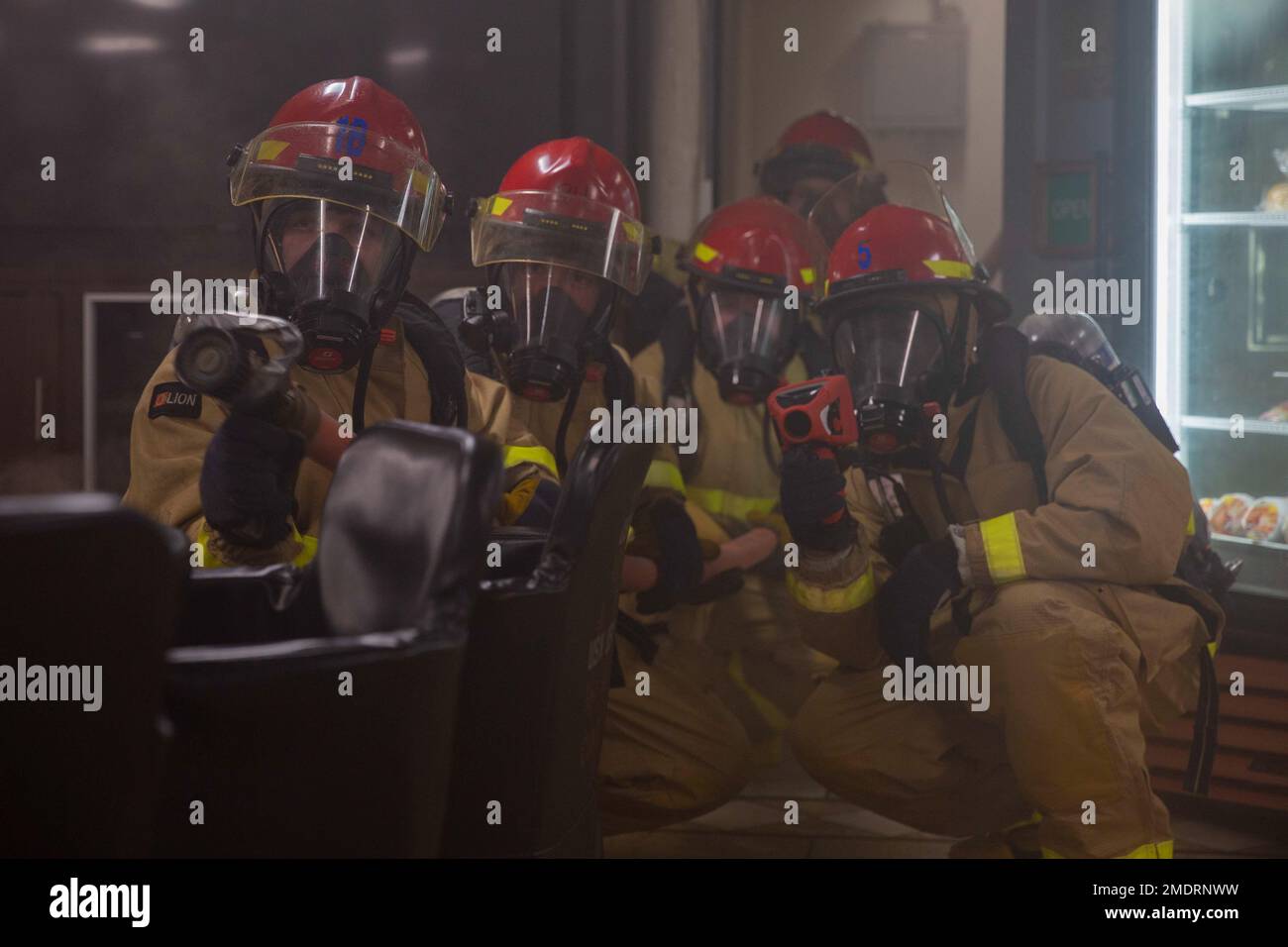 220726-N-LM220-1082 PACIFIC OCEAN (July 26, 2022) Sailors fight a ...