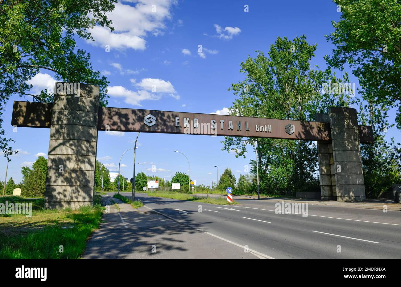 Factory gate arcelor mittal steelworks hi-res stock photography and ...