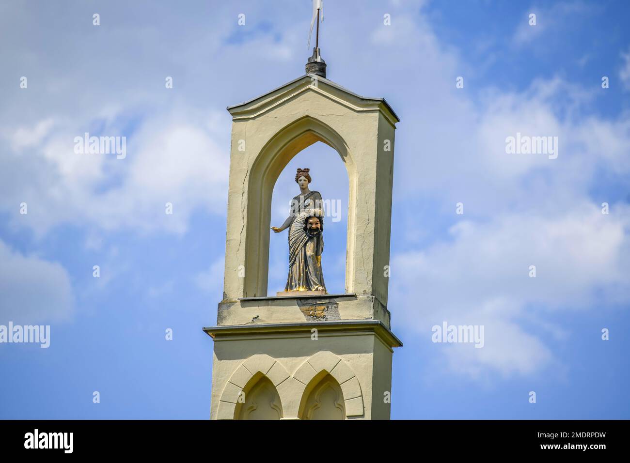 Statue, Judith with the head of Holofernes, Gable, Marstall, Fuerst ...