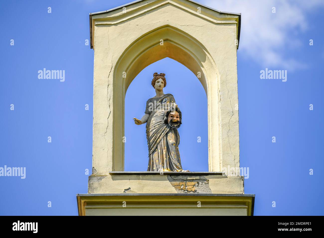Statue, Judith with the head of Holofernes, Gable, Marstall, Fuerst ...