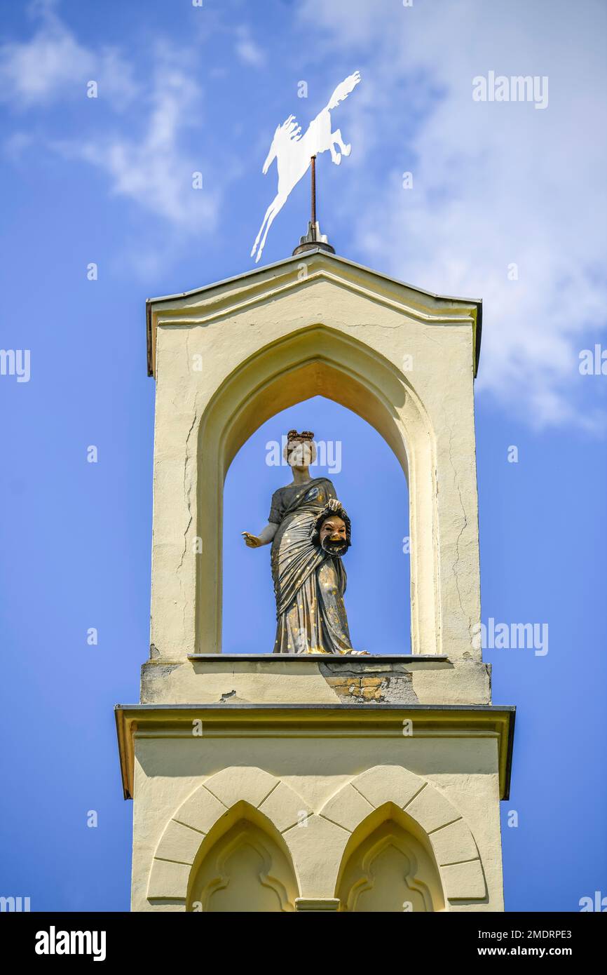 Statue, Judith with the head of Holofernes, Gable, Marstall, Fuerst ...