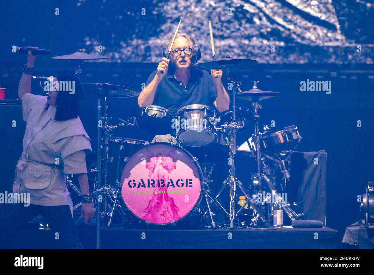 Butch Vig with Garbage Performs at Ameris Bank Amphitheatre on Friday ...