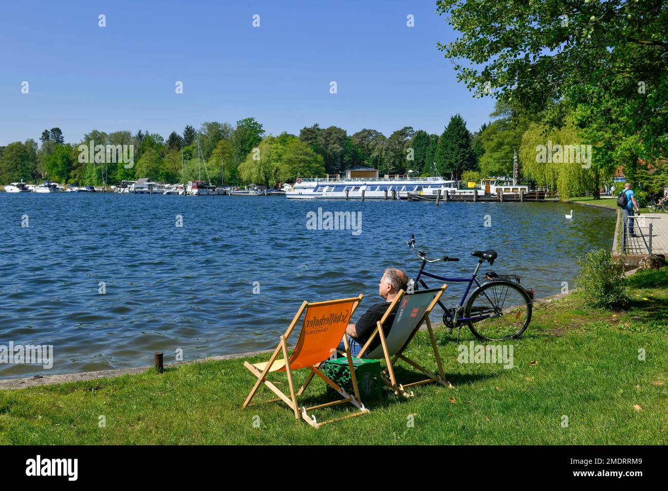 Promenade, Scharmuetzelsee, Bad Saarow, Brandenburg, Germany Stock ...