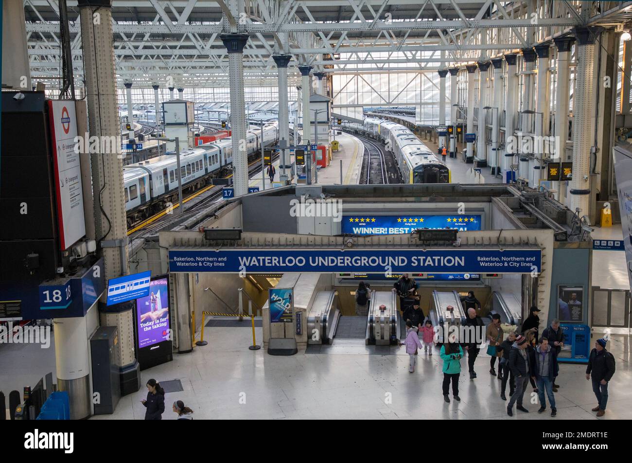 Waterloo Underground station London Stock Photo - Alamy