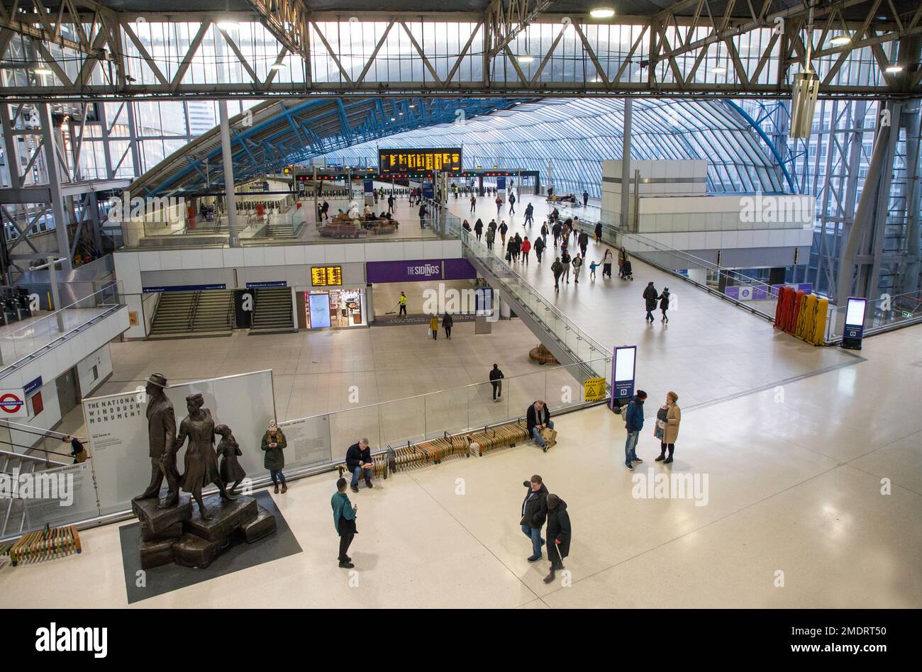 The National Windrush Monument Waterloo London Stock Photo - Alamy