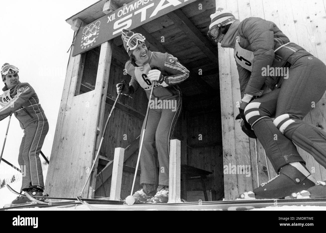 Bernhard Russi, the Swiss skier hopeful for a medal in the Olympic ...