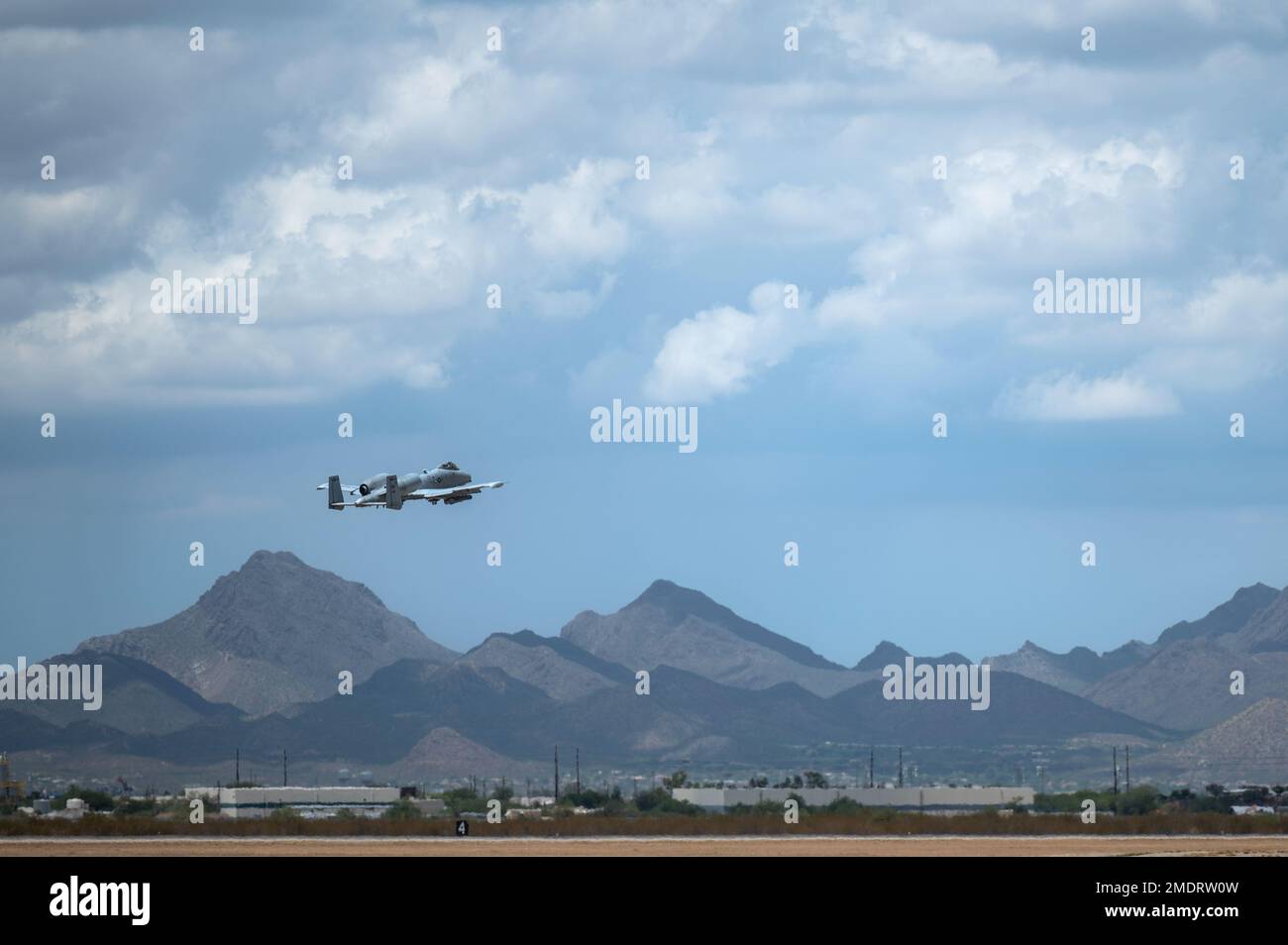 A U.S. Air Force A-10 Thunderbolt II assigned to the 355th Wing flies ...