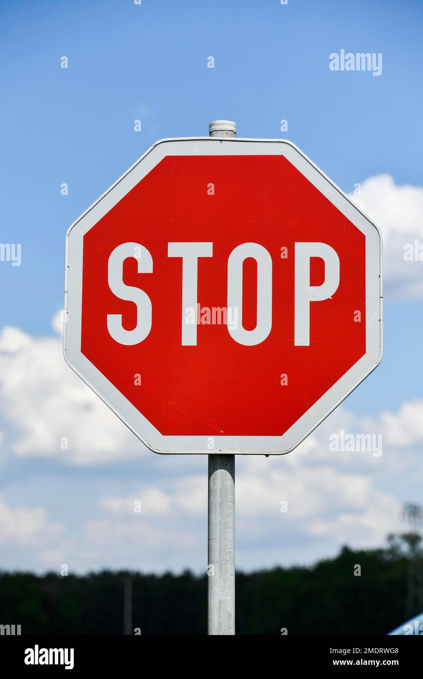 Traffic sign Stop Stock Photo - Alamy