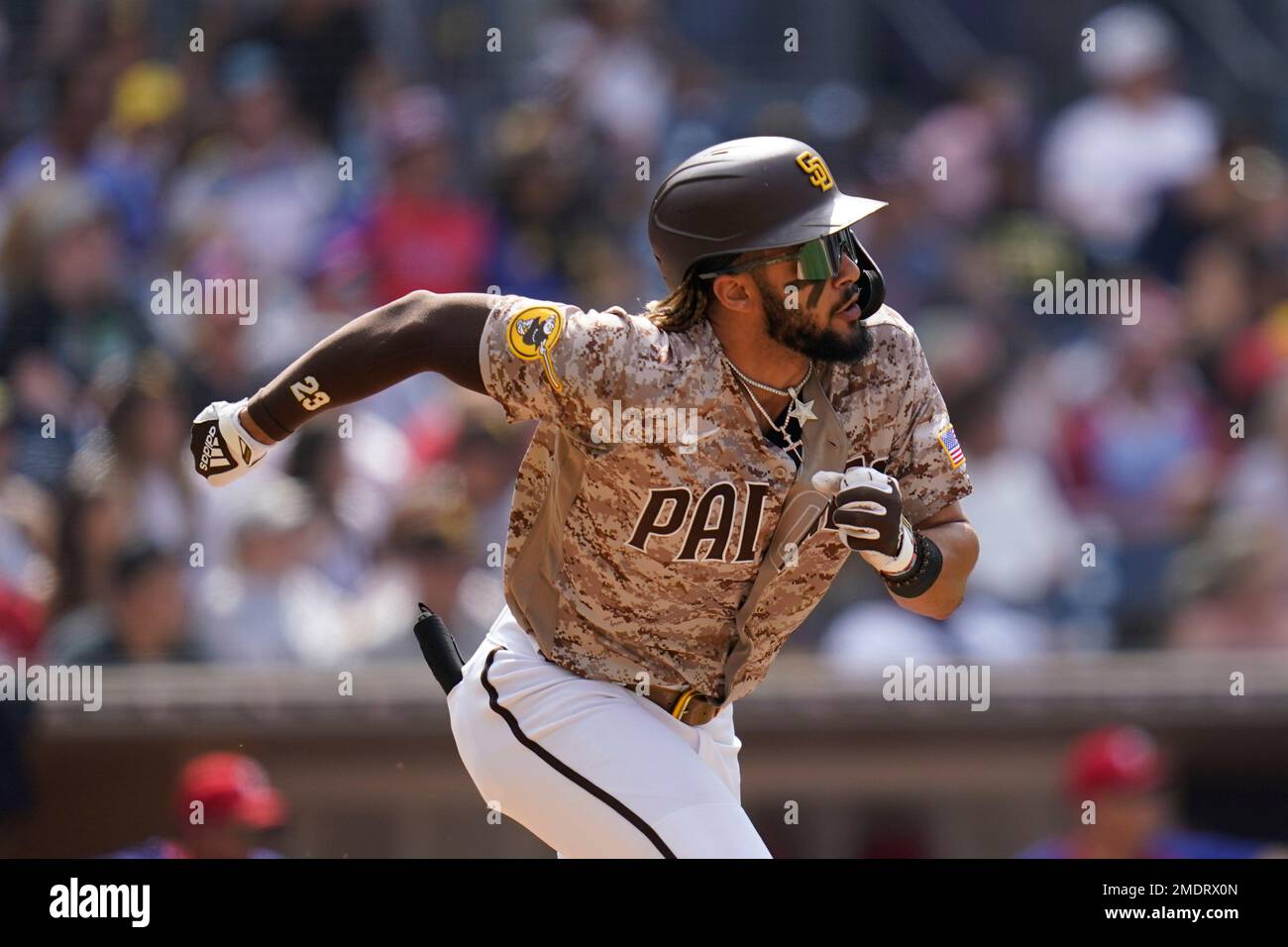 San Diego Padres' Fernando Tatis Jr. batting during the eighth inning ...
