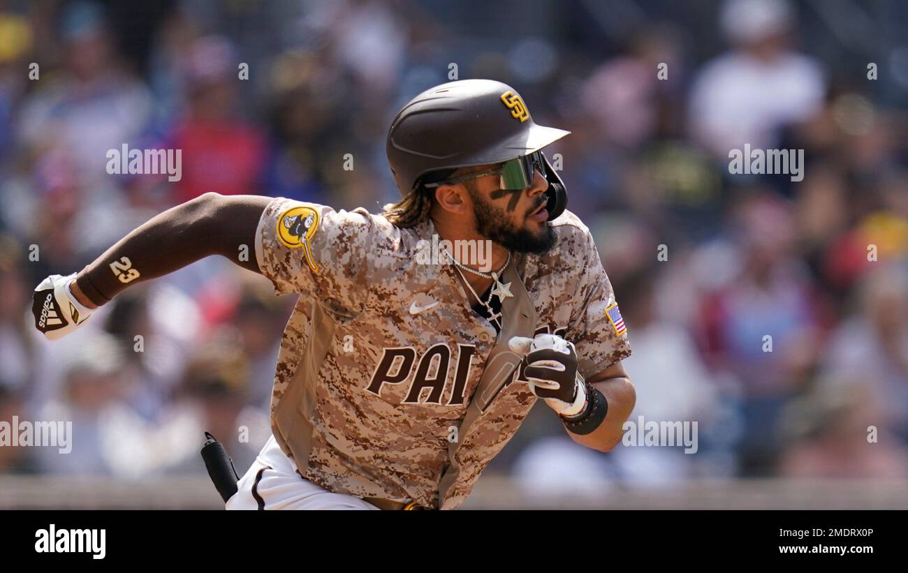 San Diego Padres' Fernando Tatis Jr. batting during the eighth inning ...