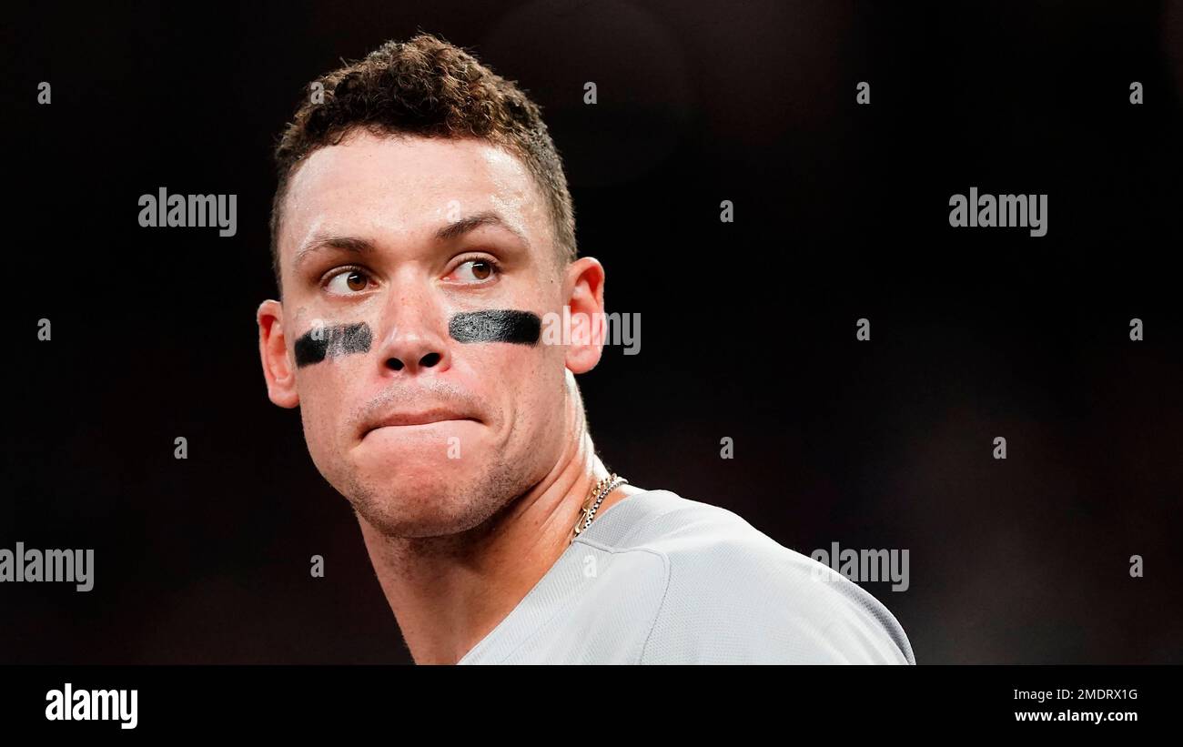 New York Yankees right fielder Aaron Judge (99) is shown during a ...