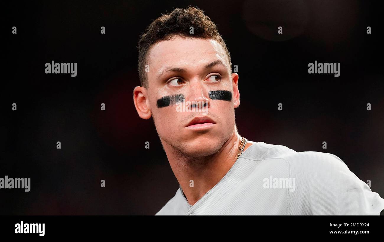 New York Yankees right fielder Aaron Judge (99) is shown during a ...