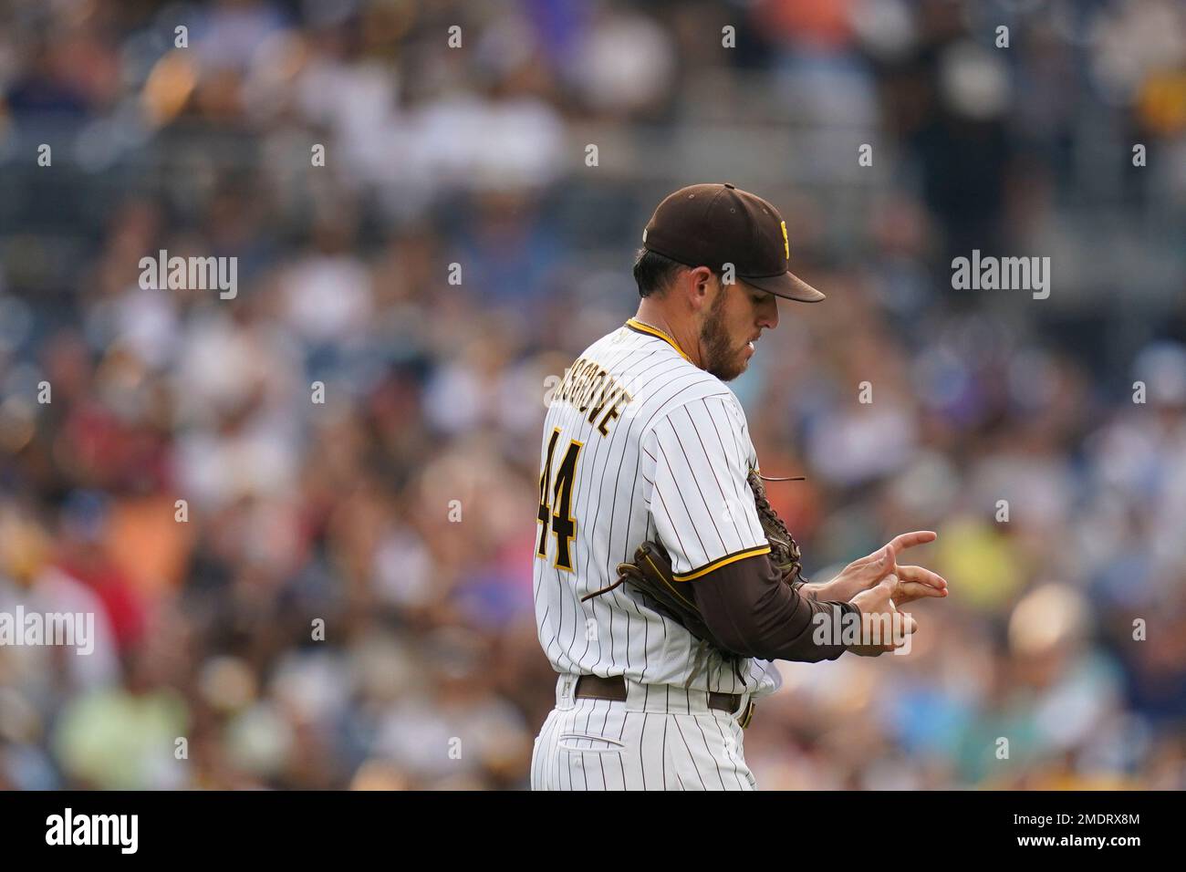 San Diego Padres starting pitcher Joe Musgrove during the third inning ...