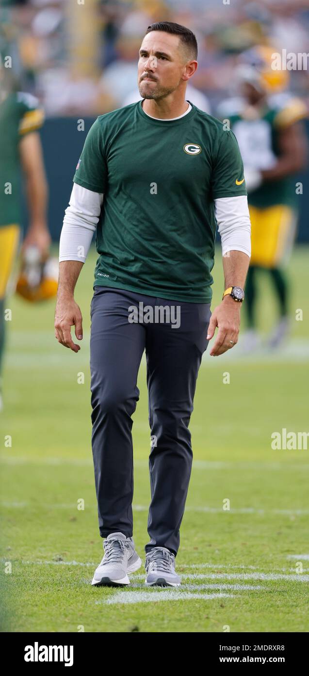 Green Bay Packers head coach Matt LaFleur after an NFL preseason ...
