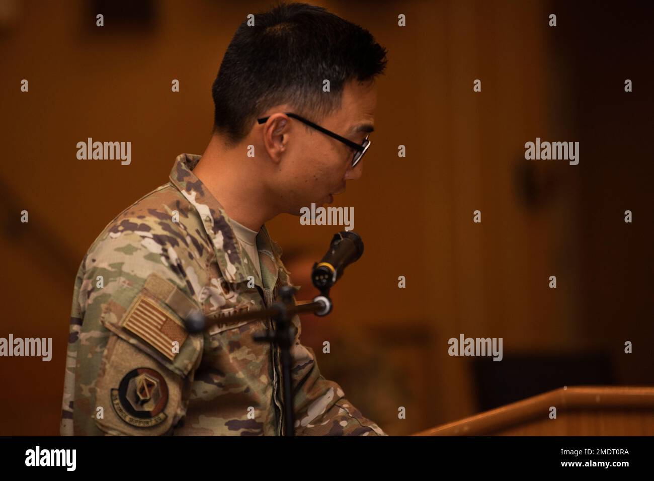 U.S. Air Force Lt. Col. Evan N. Valdez, 35th Force Support Squadron ...