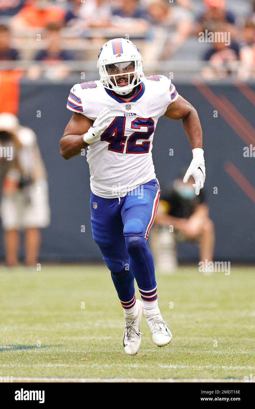 Buffalo Bills linebacker Joe Giles-Harris (42) in action against the ...