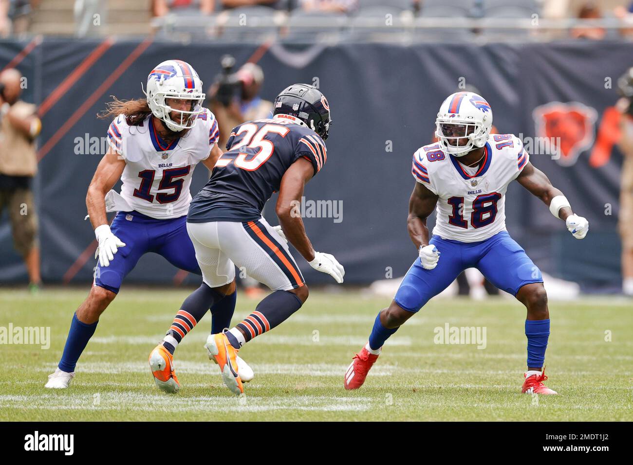 Buffalo Bills wide receiver Jake Kumerow (15) and wide receiver Brandon ...