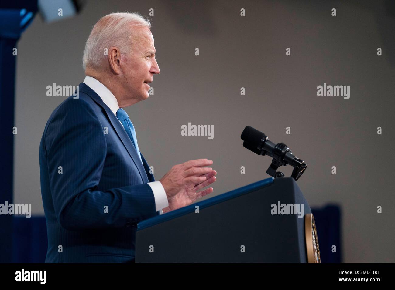 President Joe Biden delivers remarks on the full FDA approval of the ...