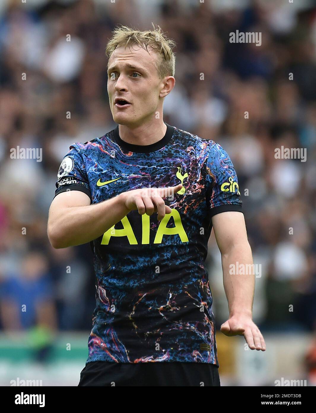 Tottenham's Oliver Skipp during the English Premier League soccer match ...