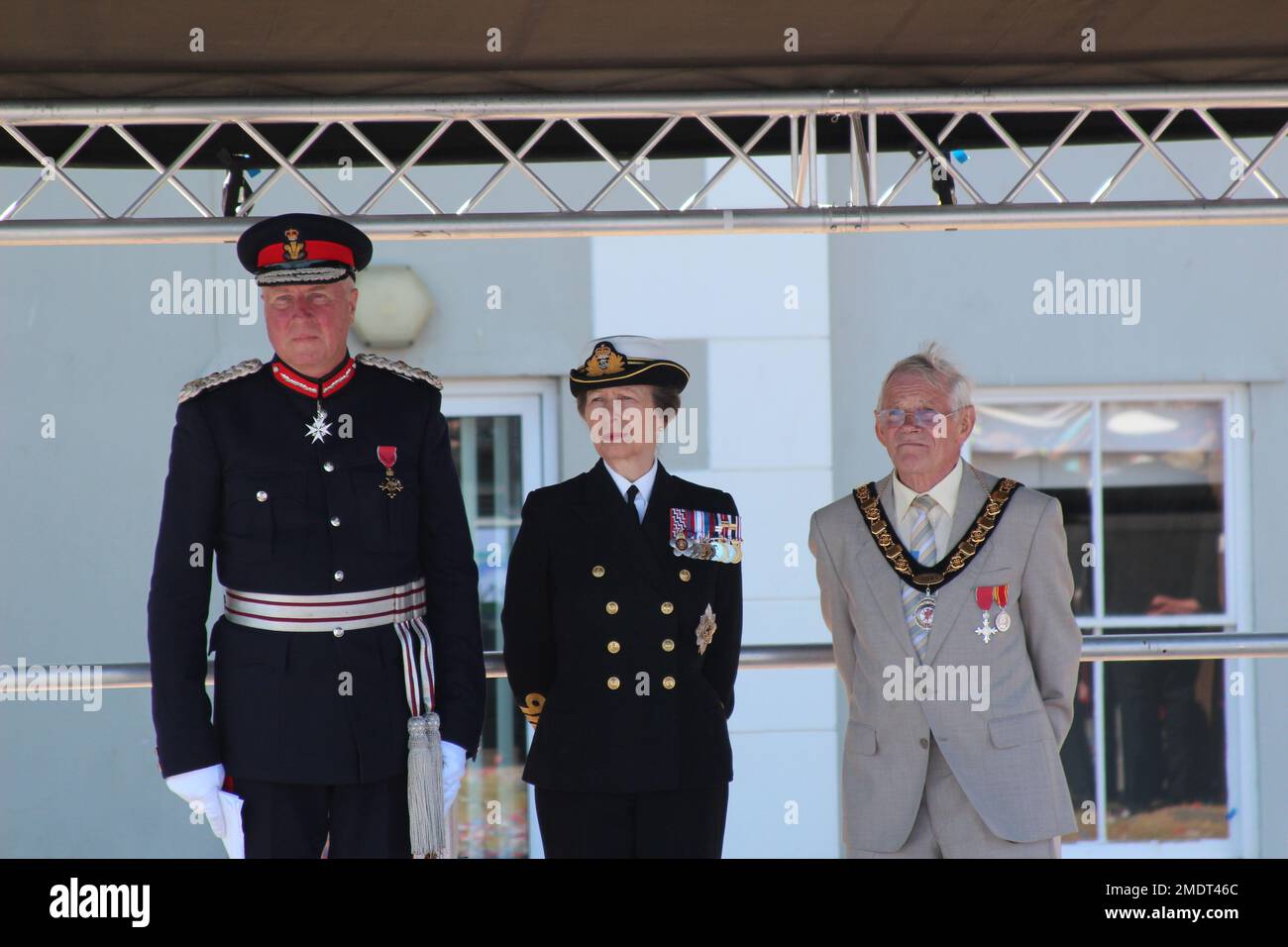 Princess Royal Princess Anne attending armed forces day in Llandudno ...