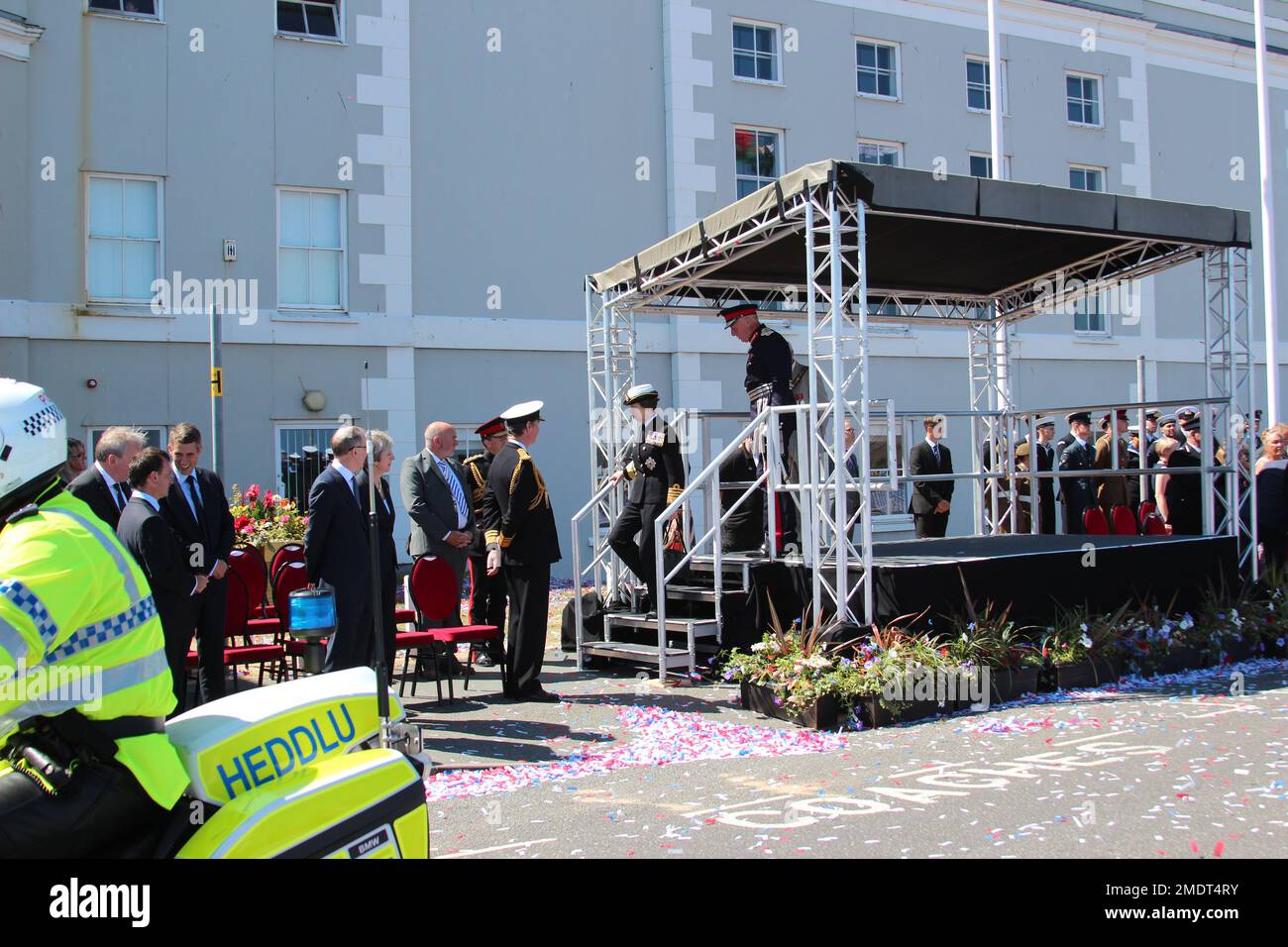 Princess Royal Princess Anne attending armed forces day in Llandudno ...