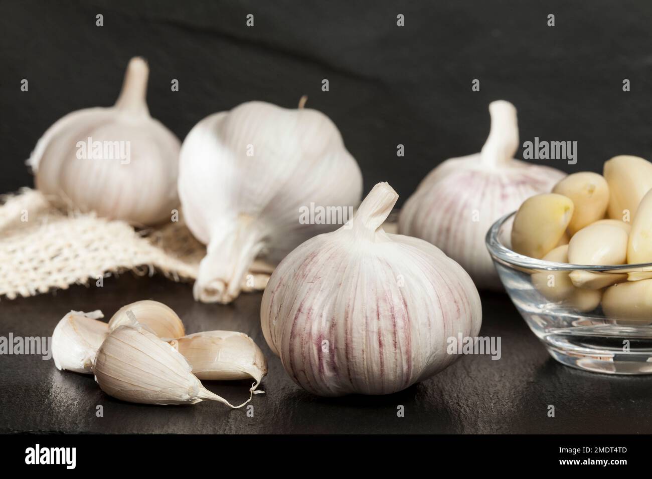 Garlic - Allium sativum; Chinese garlic seasoning for food Stock Photo ...