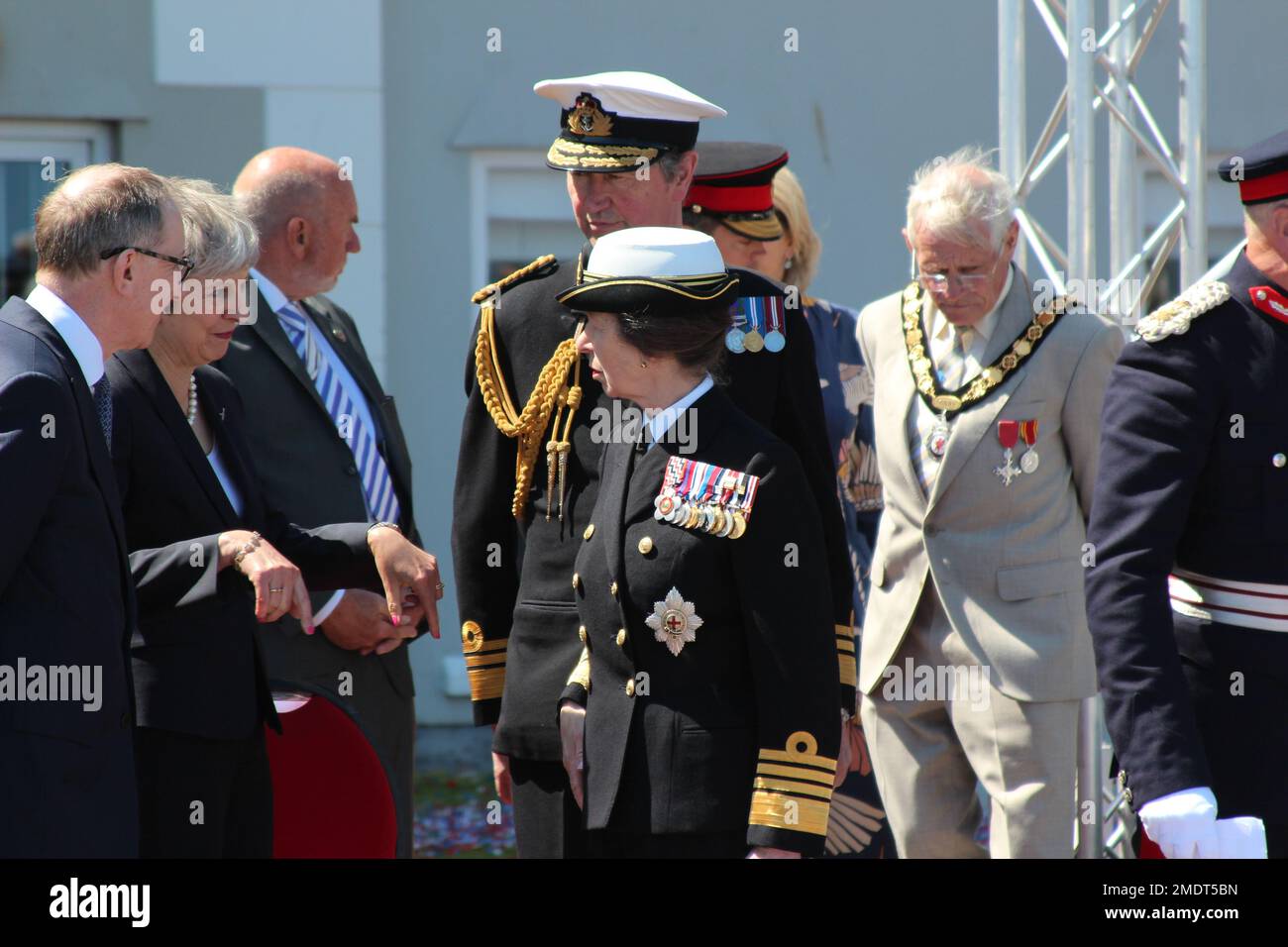 Princess Royal Princess Anne attending armed forces day in Llandudno ...