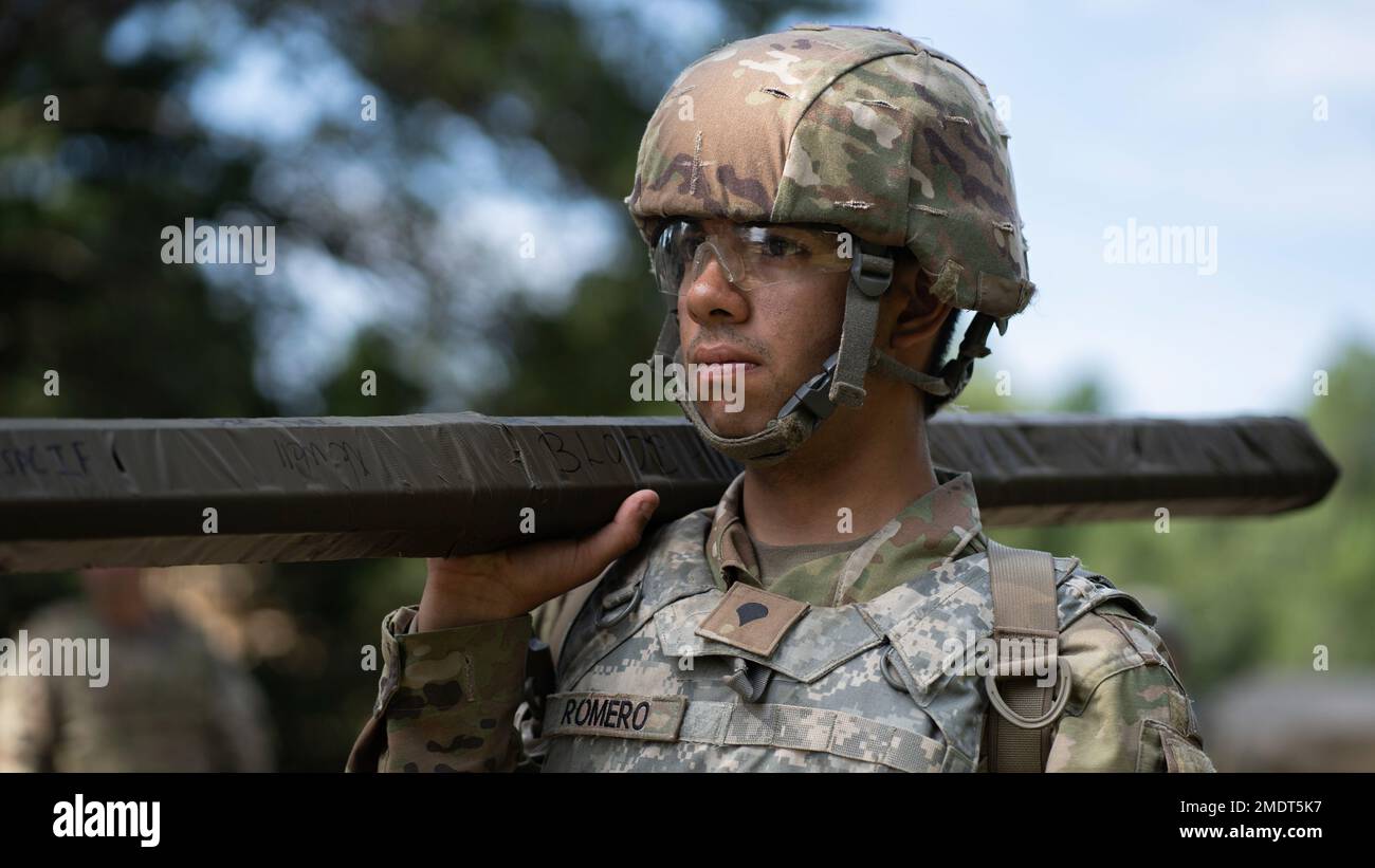 U.S. Army Spc. Angel Romero, 483rd Aera Clearance Platoon combat ...