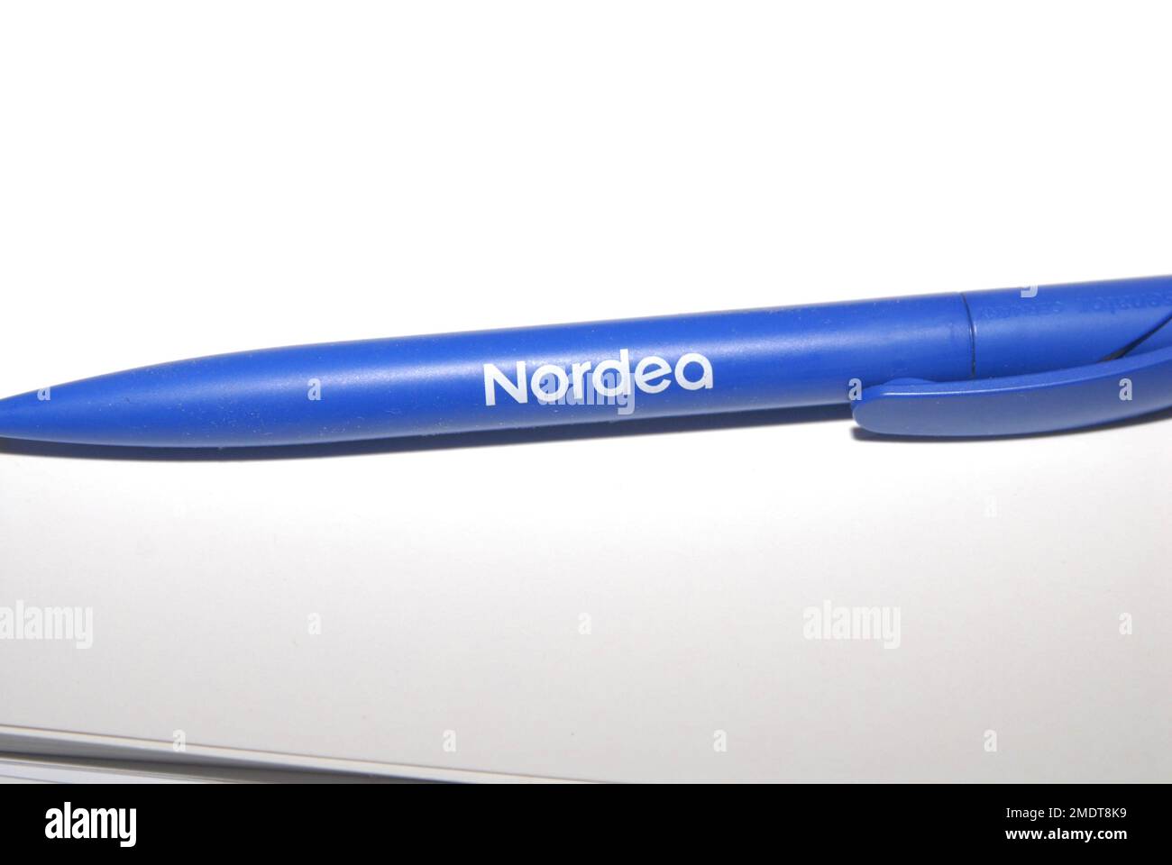 Copenhagen/Denmark/23 January 2023/ Norde bank pen to write in danish ...