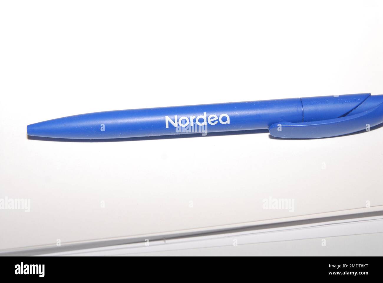 Copenhagen/Denmark/23 January 2023/ Norde bank pen to write in danish ...