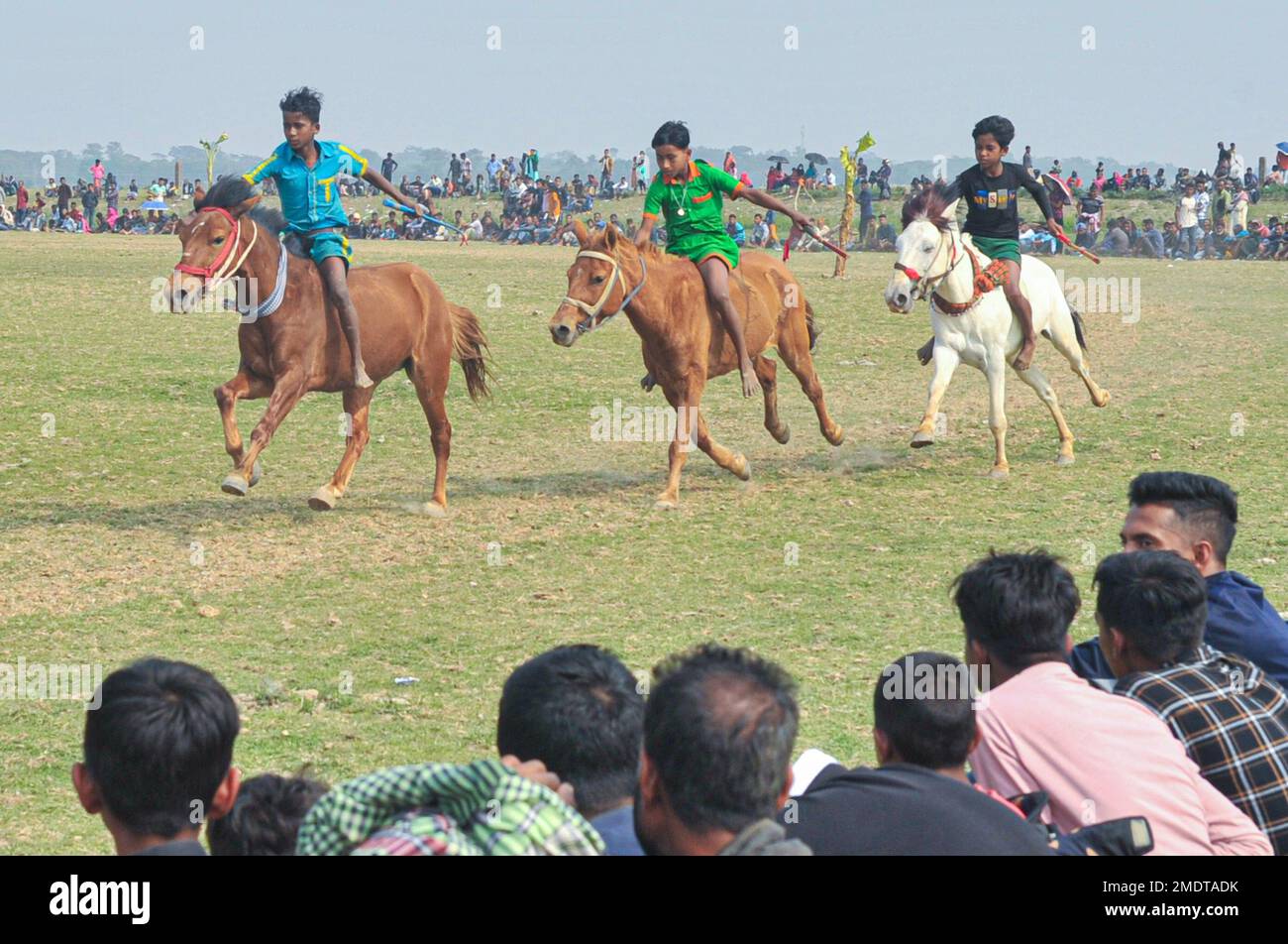 23 January 2023 in Sylhet-Bangladesh: A traditional Horse Race of ...