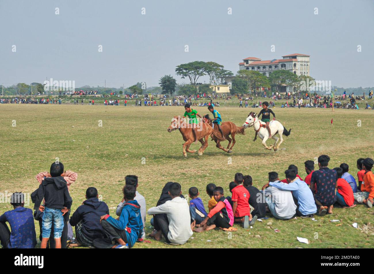 23 January 2023 in Sylhet-Bangladesh: A traditional Horse Race of ...