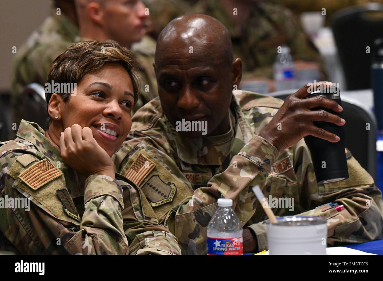 U.S. Air Force Col. Derek Larbie, 17th Medical Group commander, speaks ...