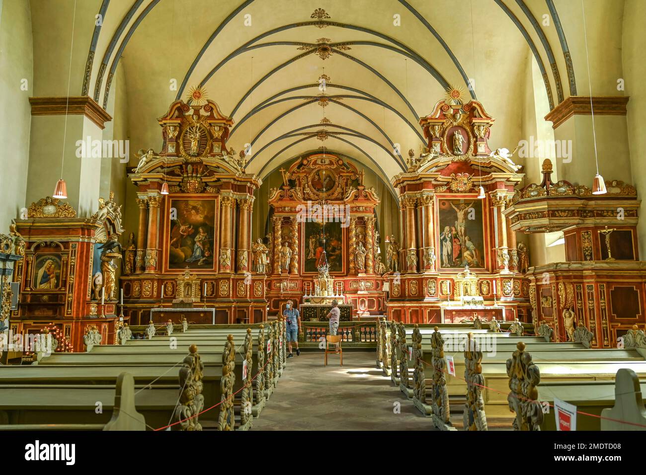 Church of St. Vitus, Benedictine Abbey of Corvey, Hoexter, North Rhine ...